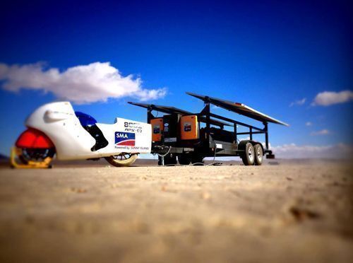 SMA Powers Electric Motorcycle as it Breaks Land Speed World Record ...